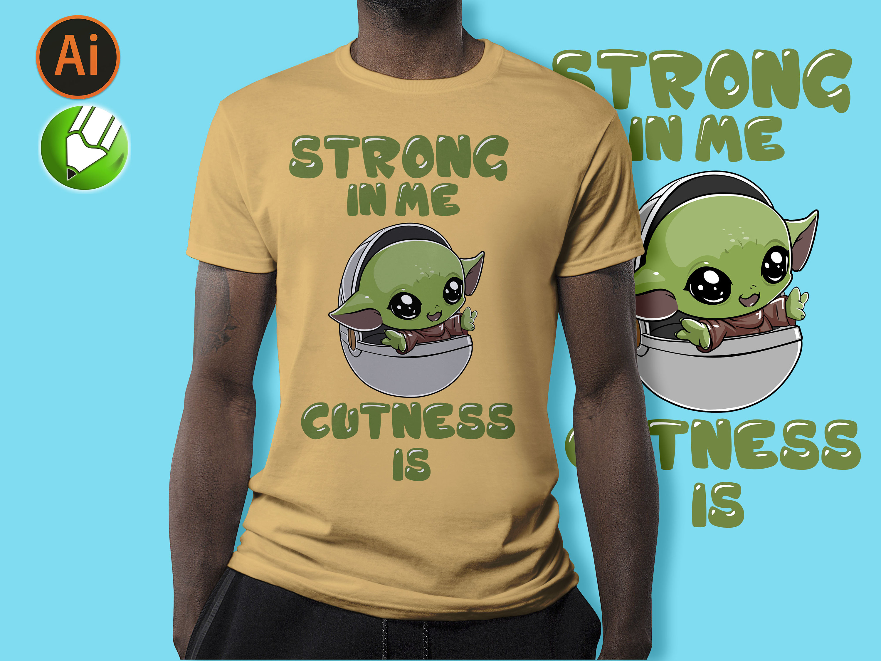 Baby Yoda Vector Art - Etsy