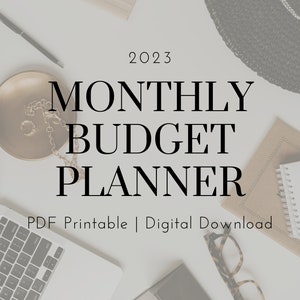 Monthly Budget Planner 2023 Instant Digital Download, PDF Printable - Etsy