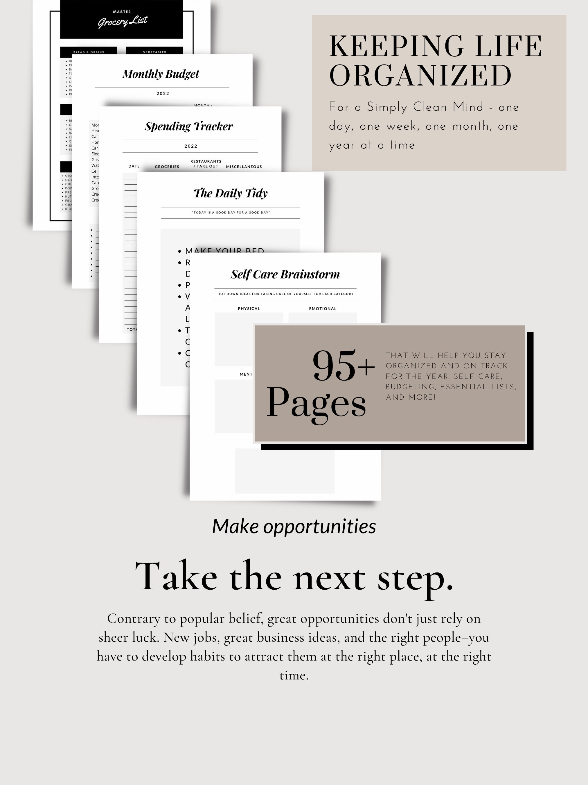 Life Organization Binder PDF Printables 2023 Includes Monthly Budgeting ...