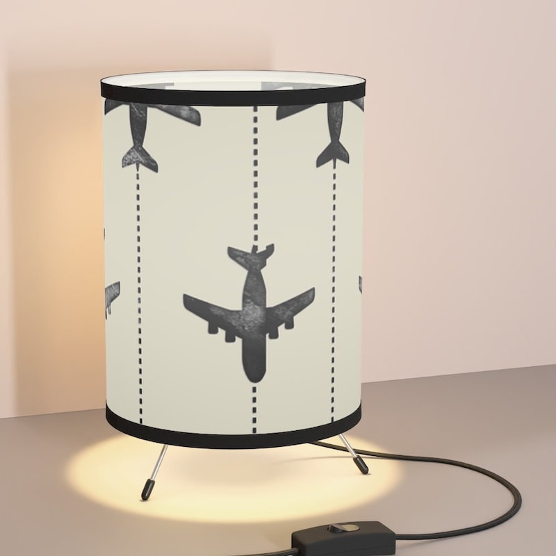 Airplane Kids Lamp - Etsy