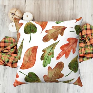 Fall Leaves Pillow Cover, Fall Pillow, Autumn Pillow Case, Autumn Home ...