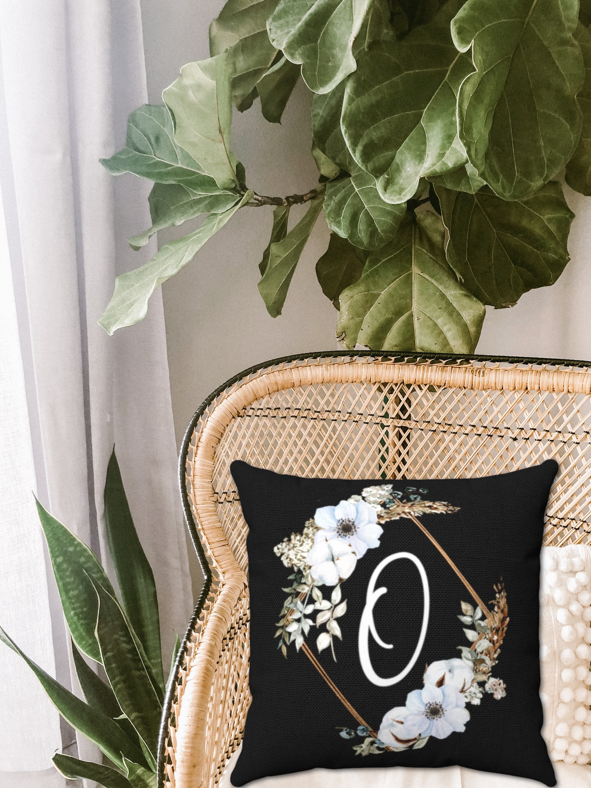Letter O Pillow Cover, Initial Pillow, Letter O Pillow, Alphabet Pillow ...