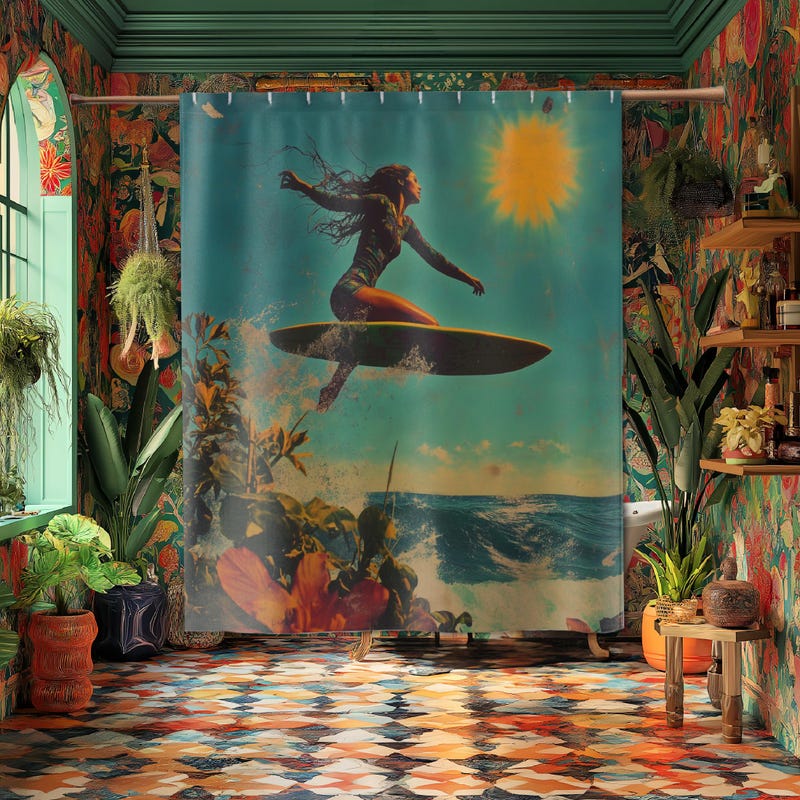 Surfer Curtains - Etsy