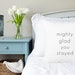 Mighty Glad You Stayed Pillow Cover, Guest Room Pillow Cover, Song ...
