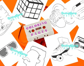 1980s Coloring Book | Etsy