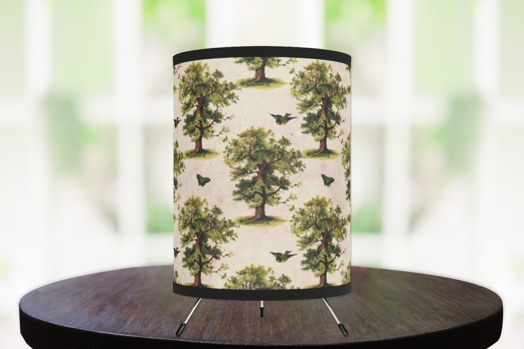 Vintage Tree Lamp, Vintage Patterns, Woodland Lamp, Vintage Decor ...