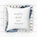 Mighty Glad You Stayed Pillow Cover, Guest Room Pillow Cover, Song ...