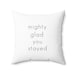 Mighty Glad You Stayed Pillow Cover, Guest Room Pillow Cover, Song ...
