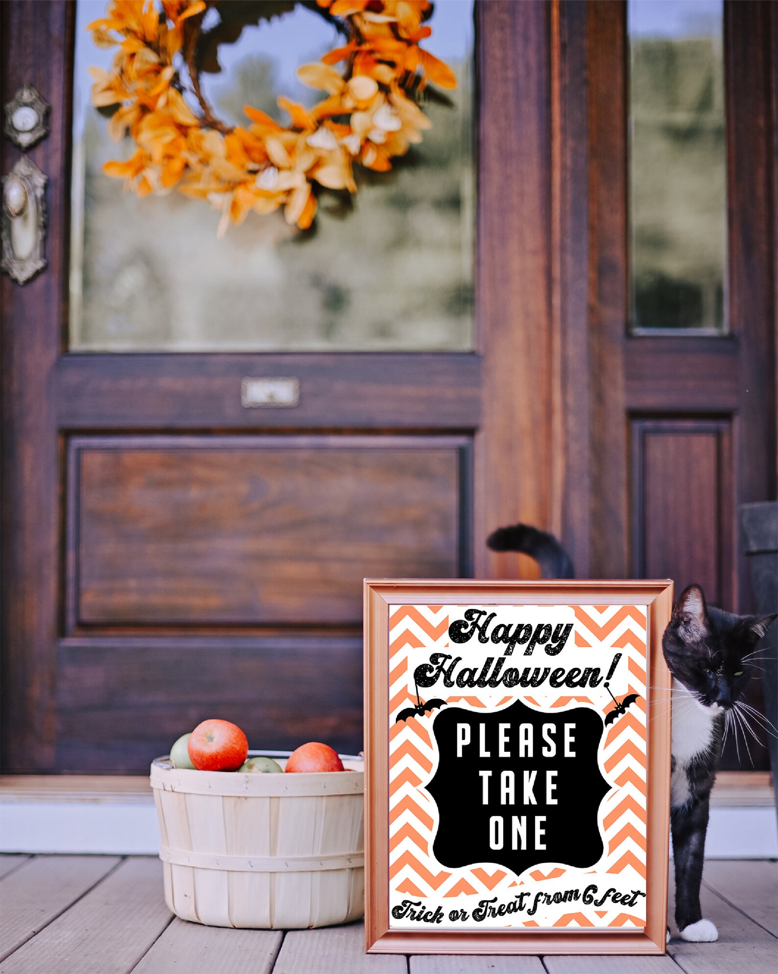 Trick or Treat Sign, Printable, Please Take One Sign, Halloween 2020 ...