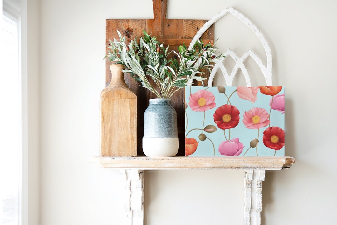 POPPY CUTTING BOARD Unique Kitchen Accessories Floral - Etsy