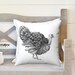 TURKEY PILLOW Cover, Farmhouse, Turkey Pillow, Thanksgiving Decor ...