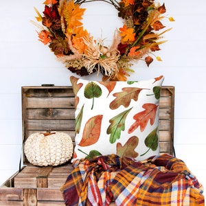 Fall Leaves Pillow Cover, Fall Pillow, Autumn Pillow Case, Autumn Home ...