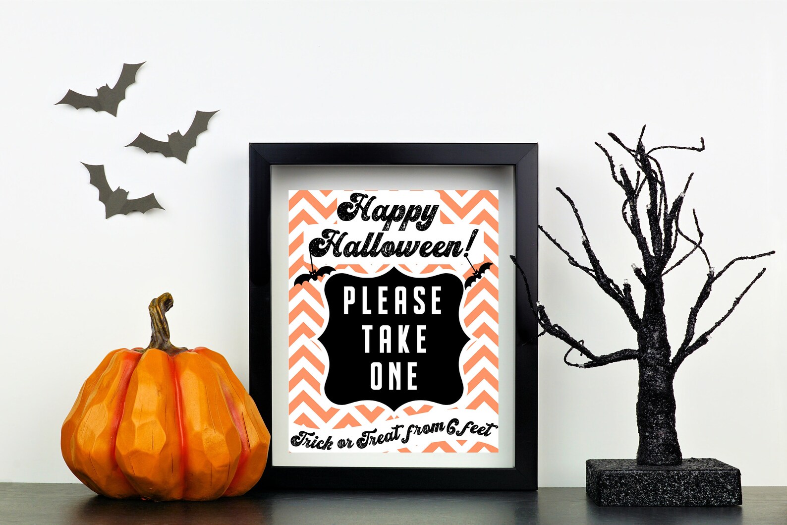 Trick or Treat Sign, Printable, Please Take One Sign, Halloween 2020 ...
