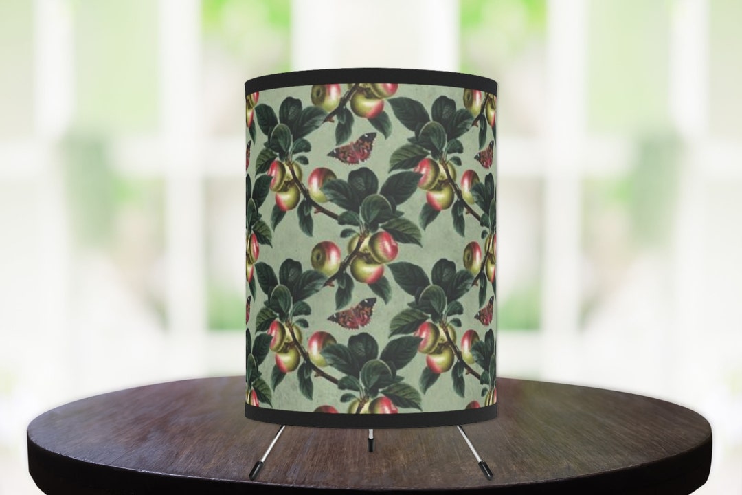 Apple Tree Lamp, Vintage Tree Lamp, Butterfly Lamp, Botanical Decor ...