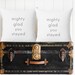 Mighty Glad You Stayed Pillow Cover, Guest Room Pillow Cover, Song ...