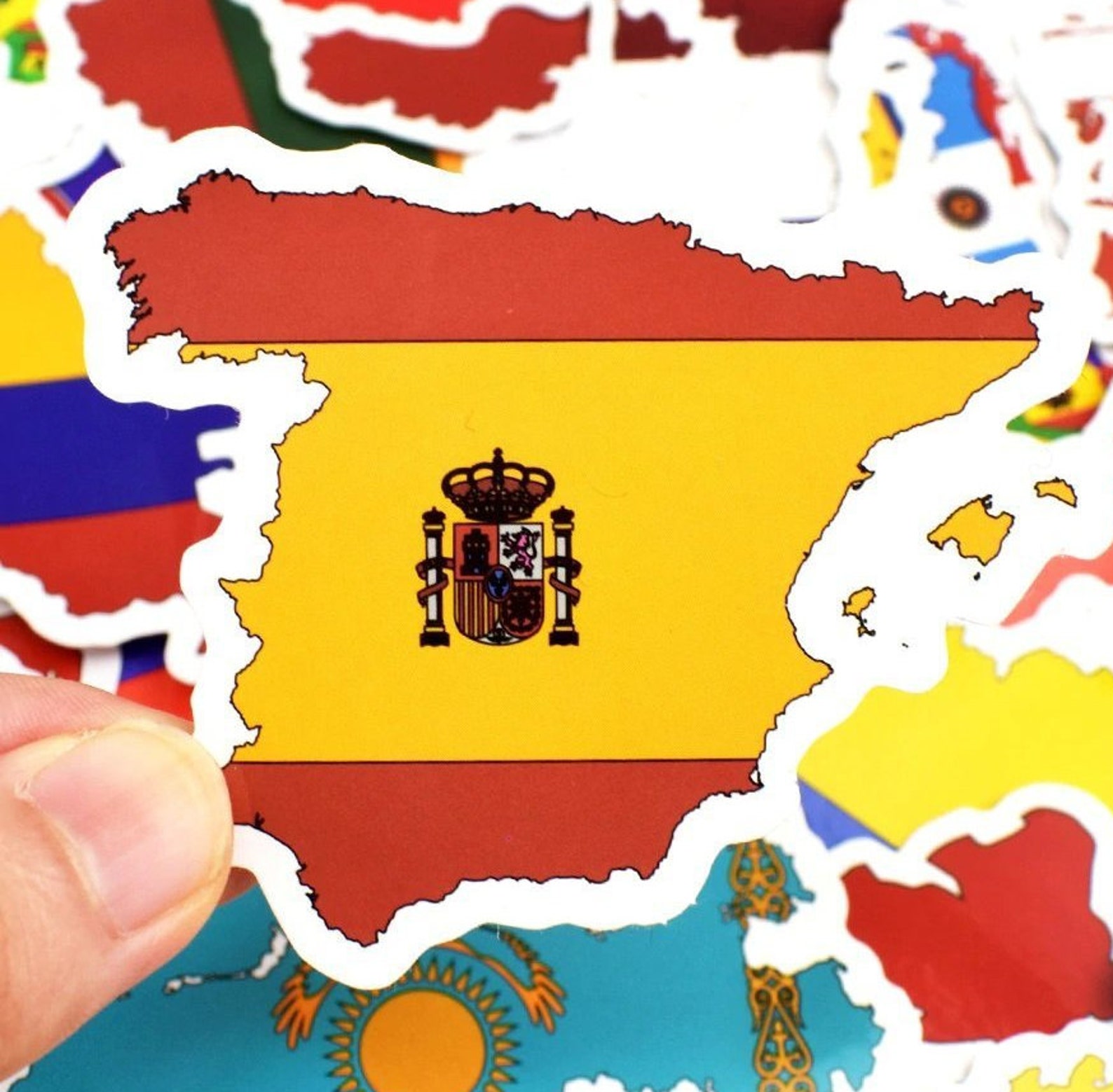 Country Flags Stickers Pack / 50 Pcs Maps Chop Vinyl Decals / | Etsy