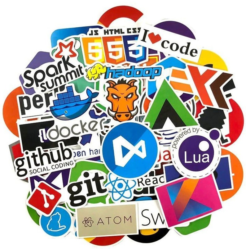 Programming Stickers Pack 70 Pcs / Computer Vinyl Prints / | Etsy