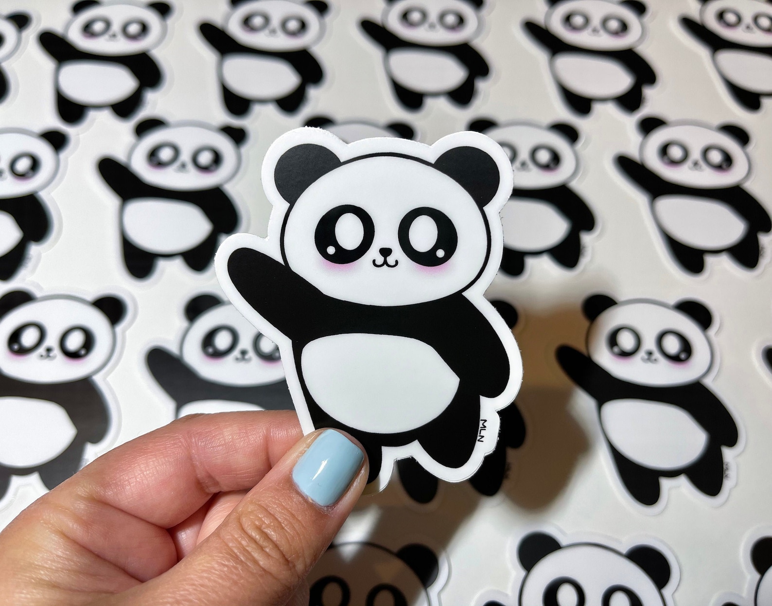 Bamboo the Panda Waterproof Sticker Animal Sticker Panda - Etsy 日本