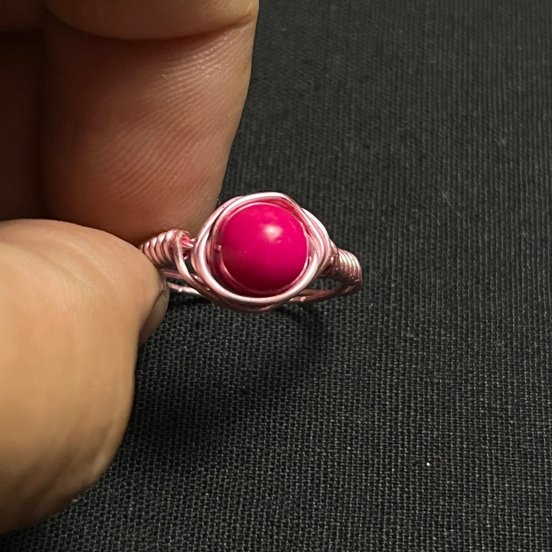 Pinky wire Wrapped Rings - Etsy