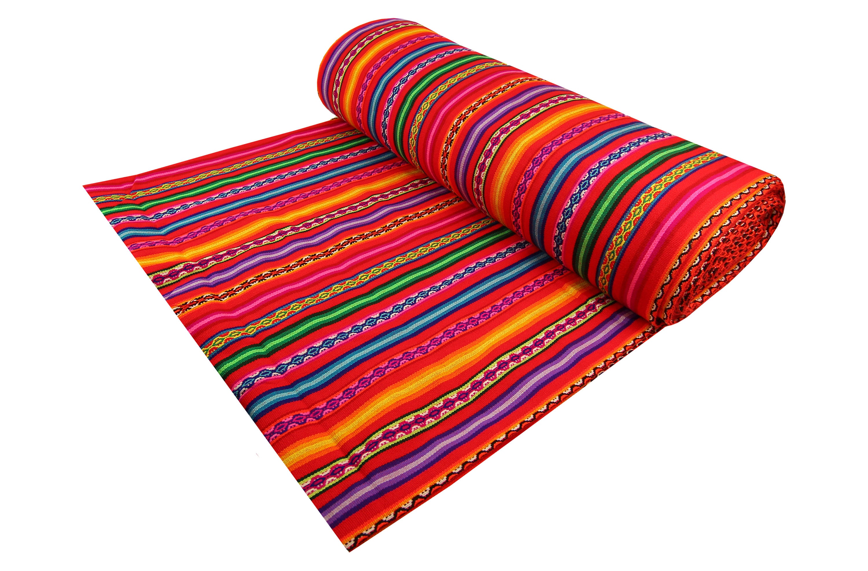 Stoff Ethno bunt gestreift aus Peru webstoff Meterware zum - Etsy