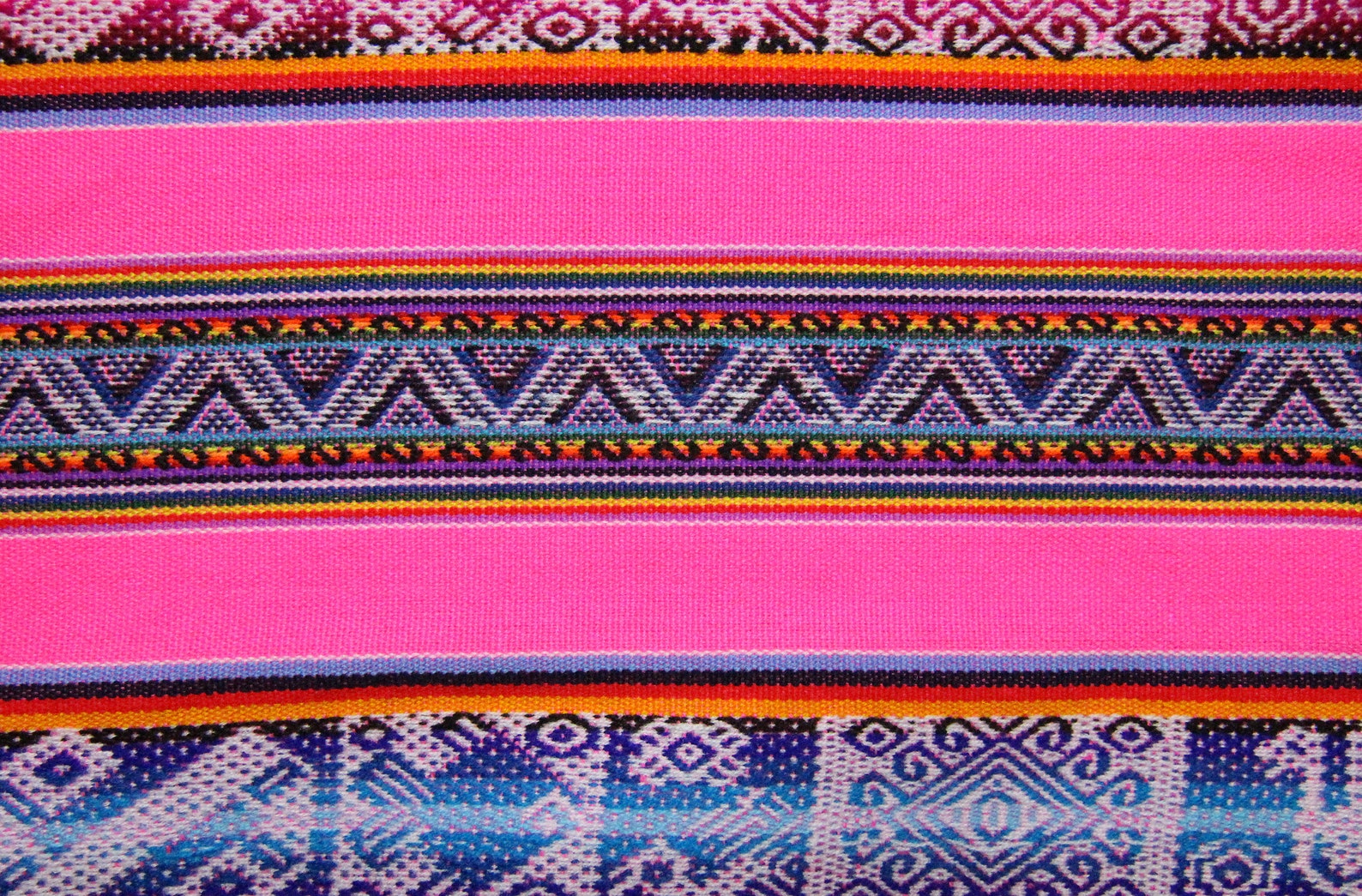 Stoff Ethno bunt gestreift aus Peru webstoff Meterware zum - Etsy.de