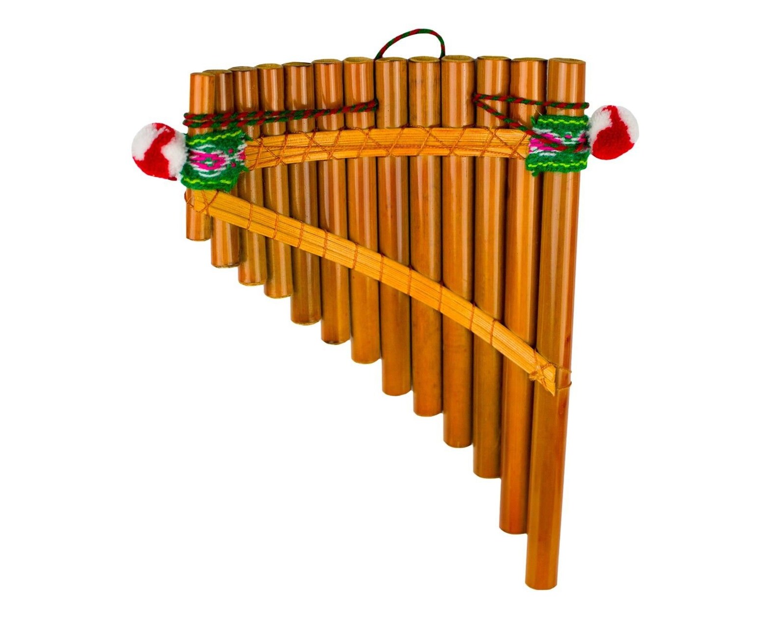 Flauta pan instrumento musical infantil 13 tubos Indio Perú | Etsy