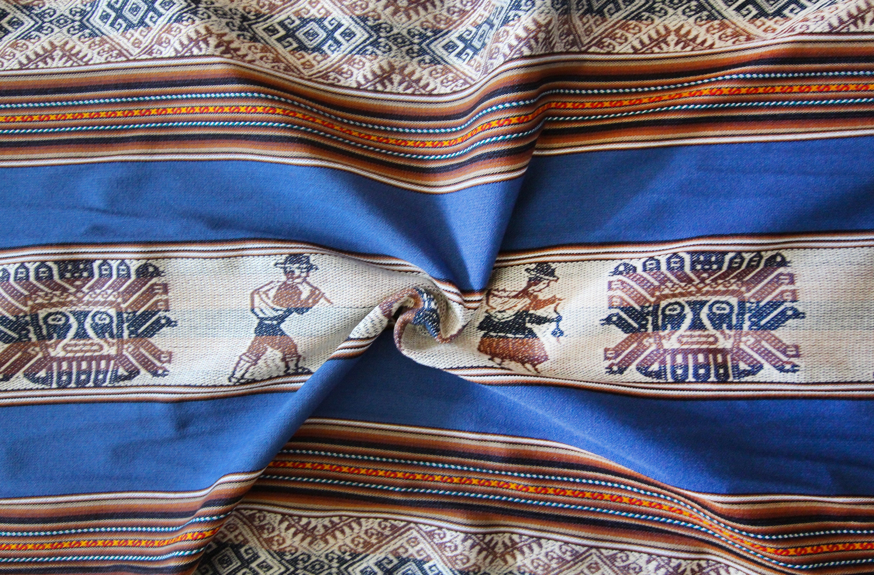 Stoff Ethno bunt gestreift aus Peru Webstoff Meterware zum | Etsy