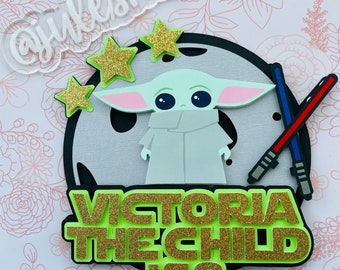 Grogu Cake Topper - Etsy