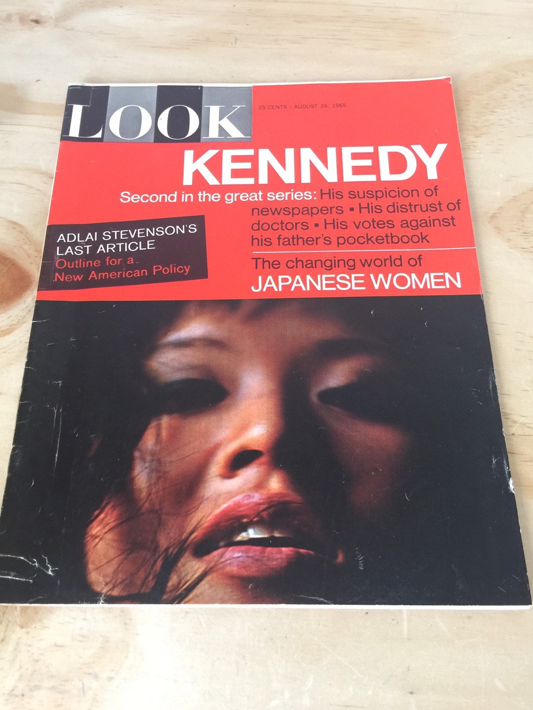Look Magazine John Kennedy August 24 1965 - Etsy
