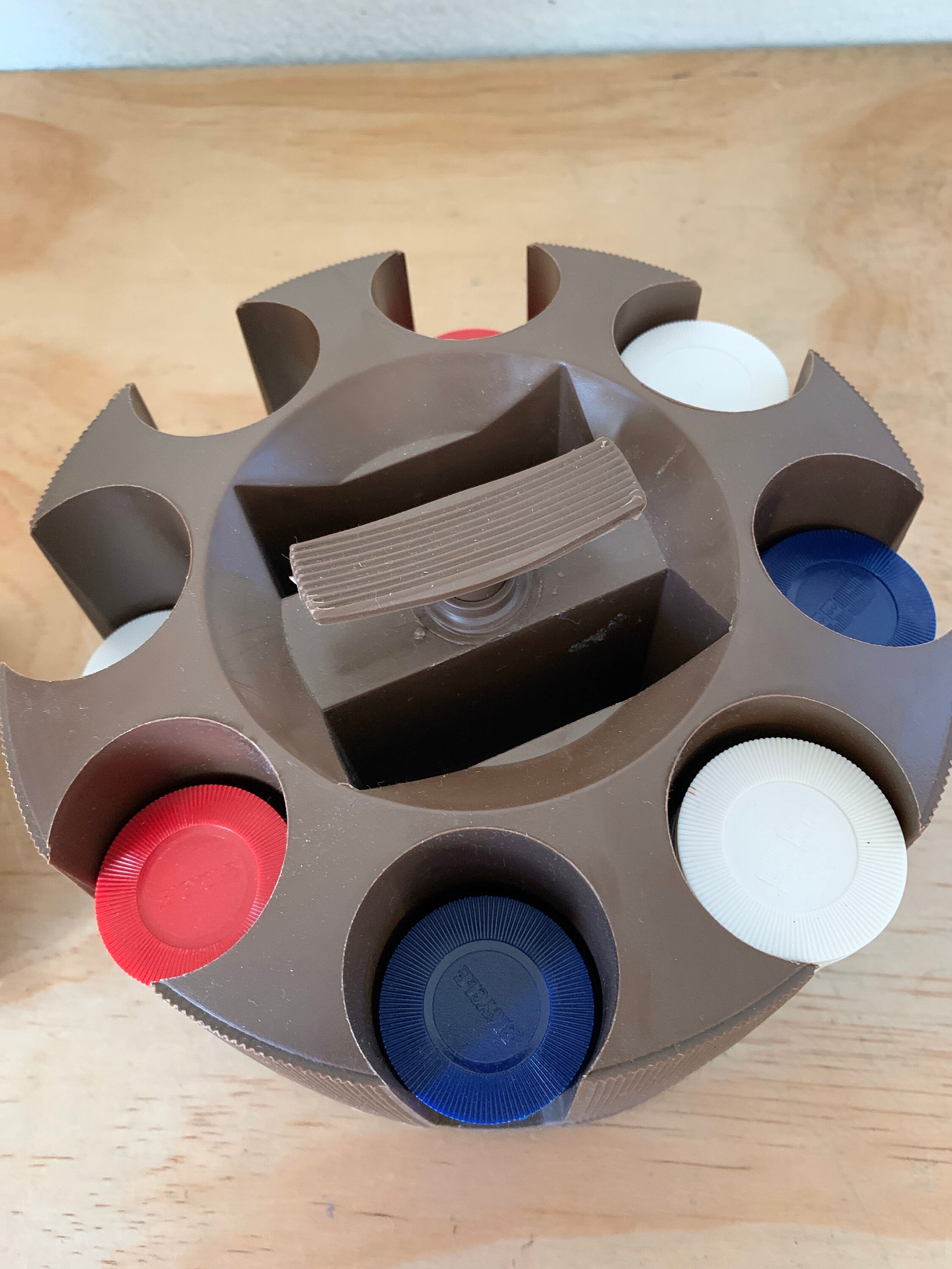 Vintage Bicycle Revolving Poker Chip Rack - Etsy