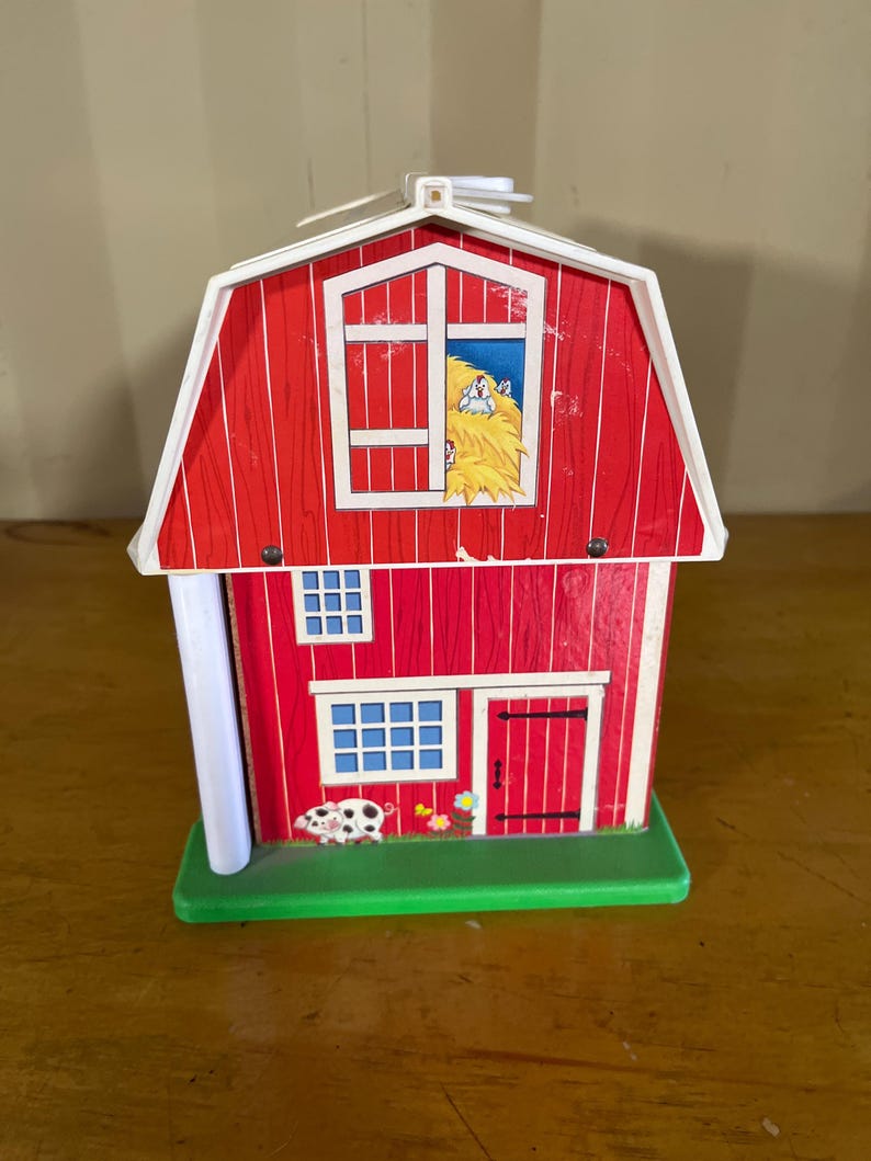 1986 Fisher Price Little People Barn Farm Play Set #2501 Vintage Made ...