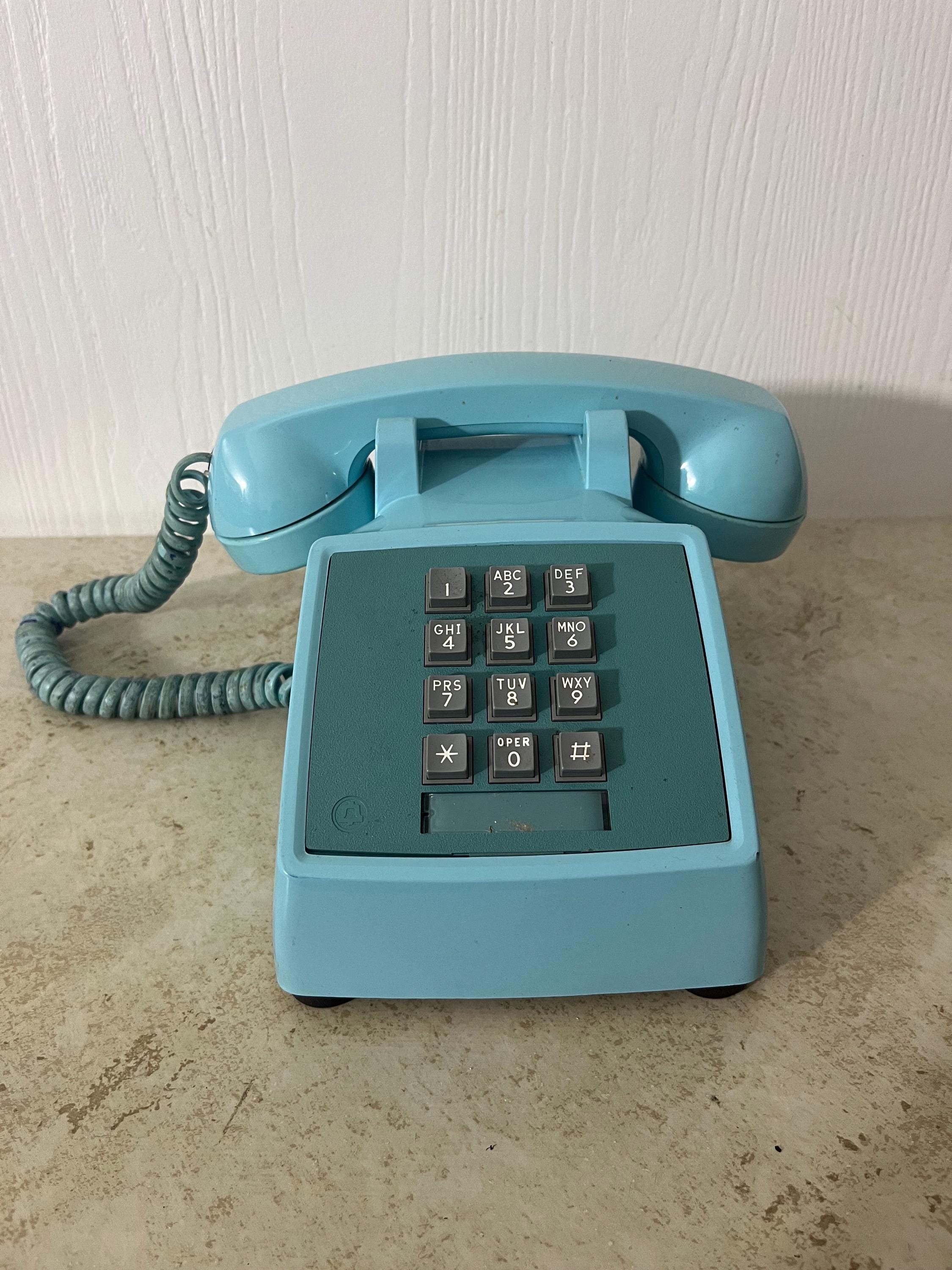Vintage Western Electric Bell System Teal/light Blue Phone Twelve Push ...