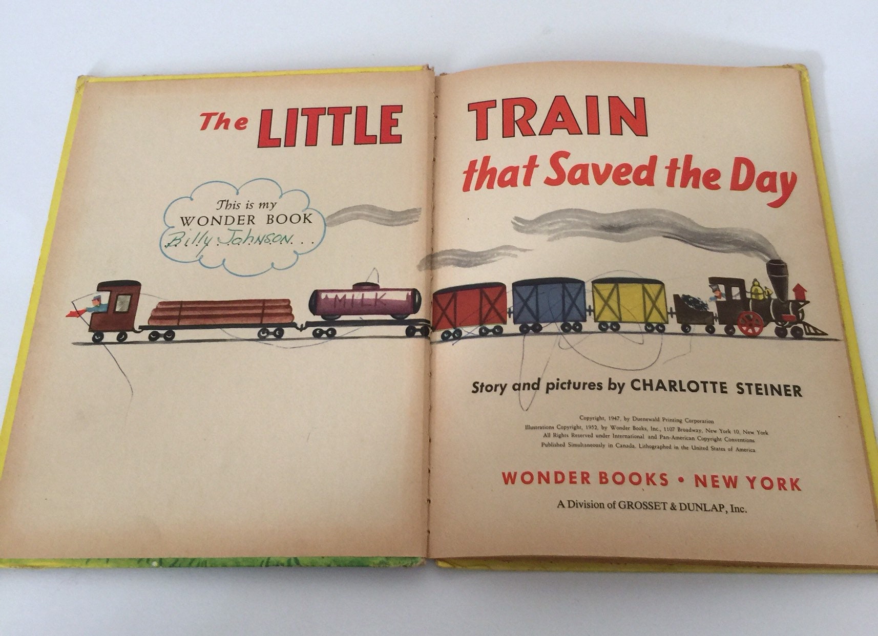 Vintage the Little Train That Saved the Day Childrens Book Wonder Books ...