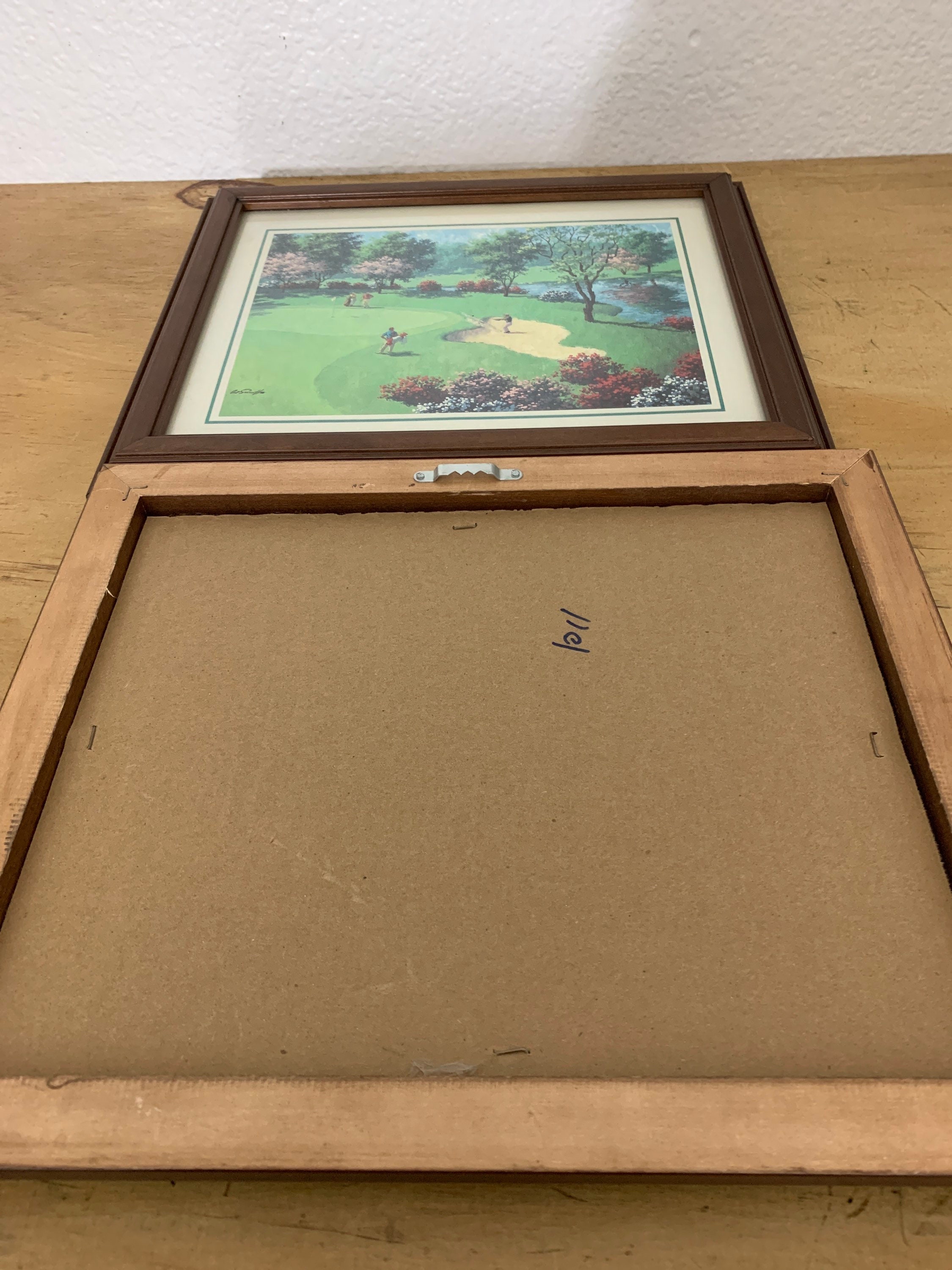 2 Golf Prints Framed 12 X 9.5 Putting Green - Etsy