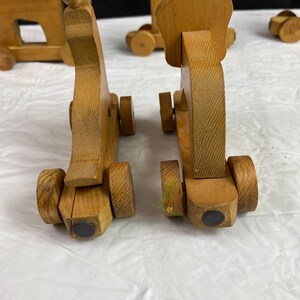 Wood Circus Animals on Wheels 6-8” Tall - Etsy