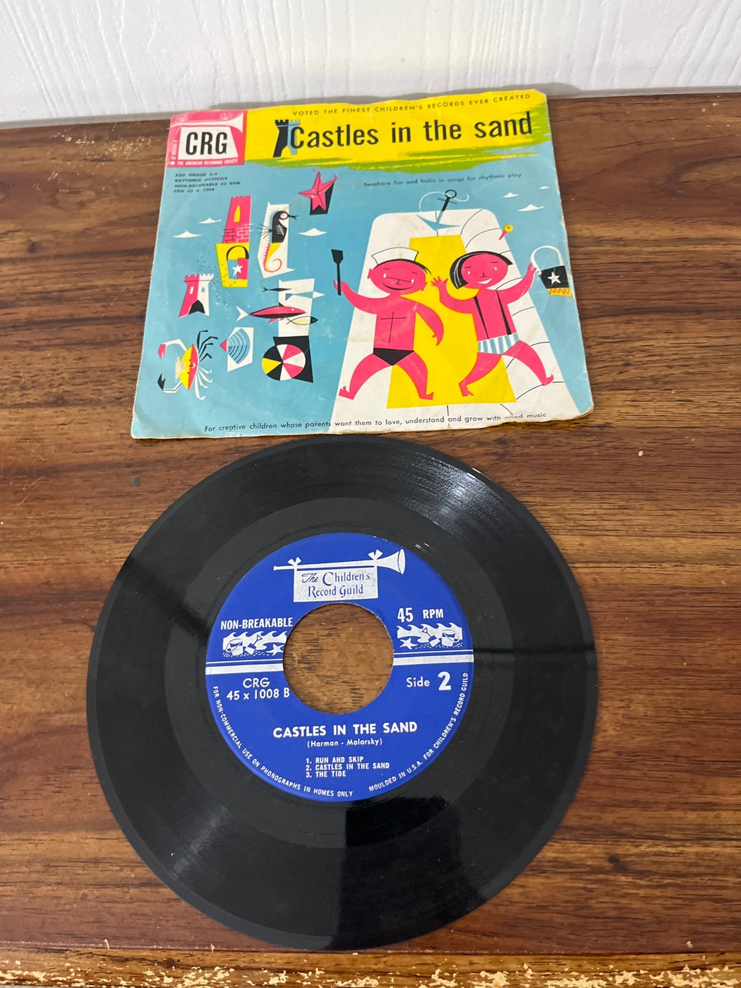 CRG Records Castle in the Sand 45 RPM - Etsy