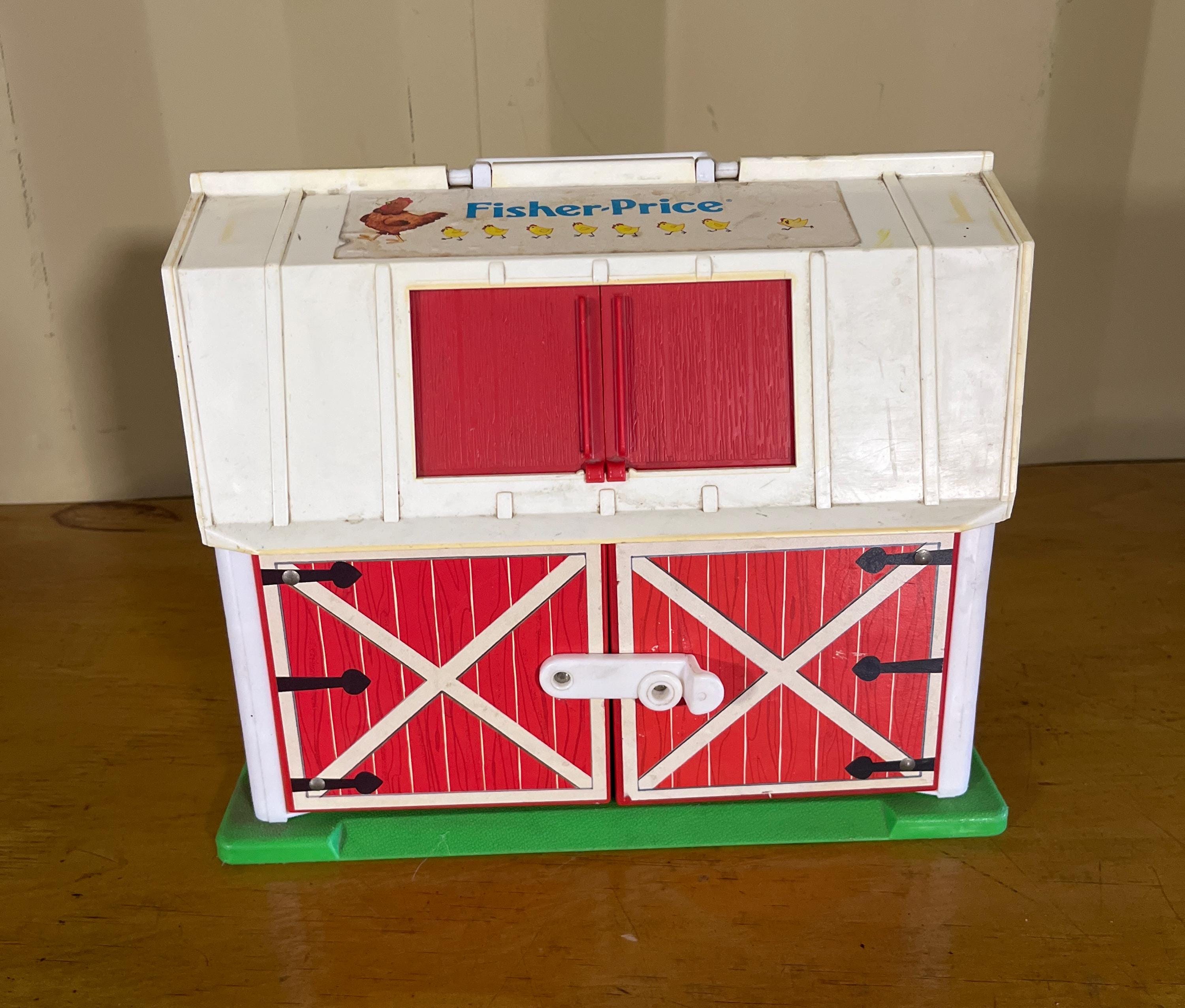 1986 Fisher Price Little People Barn Farm Play Set #2501 Vintage Made ...