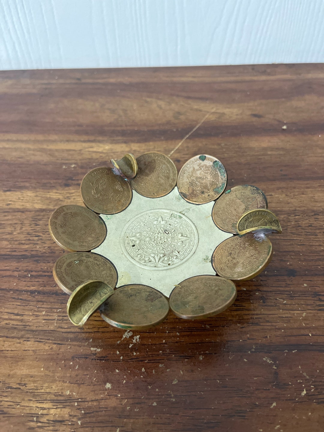 Vintage Mexican Coin Ashtray Peso Mexico 1970s - Etsy