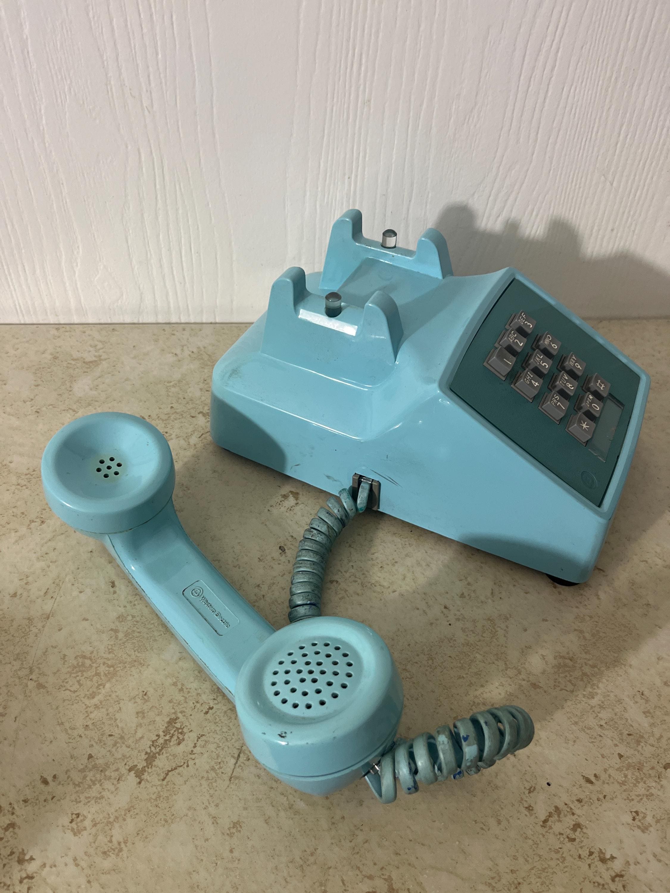 Vintage Western Electric Bell System Teal/light Blue Phone Twelve Push ...