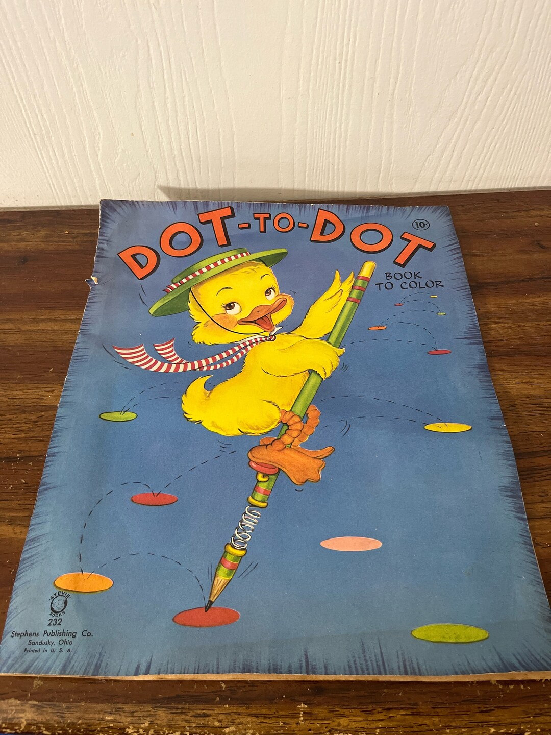 DOT to DOT Vintage Coloring BOOK Stephens Publishing Co Circa 1955 ...