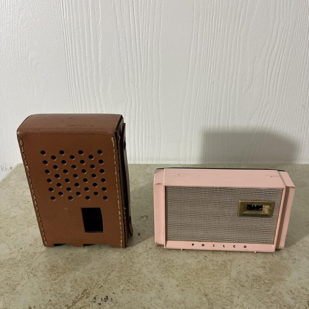 Antique Vintage Pink Retro Philco Handheld Radio Rare Needs Repair - Etsy