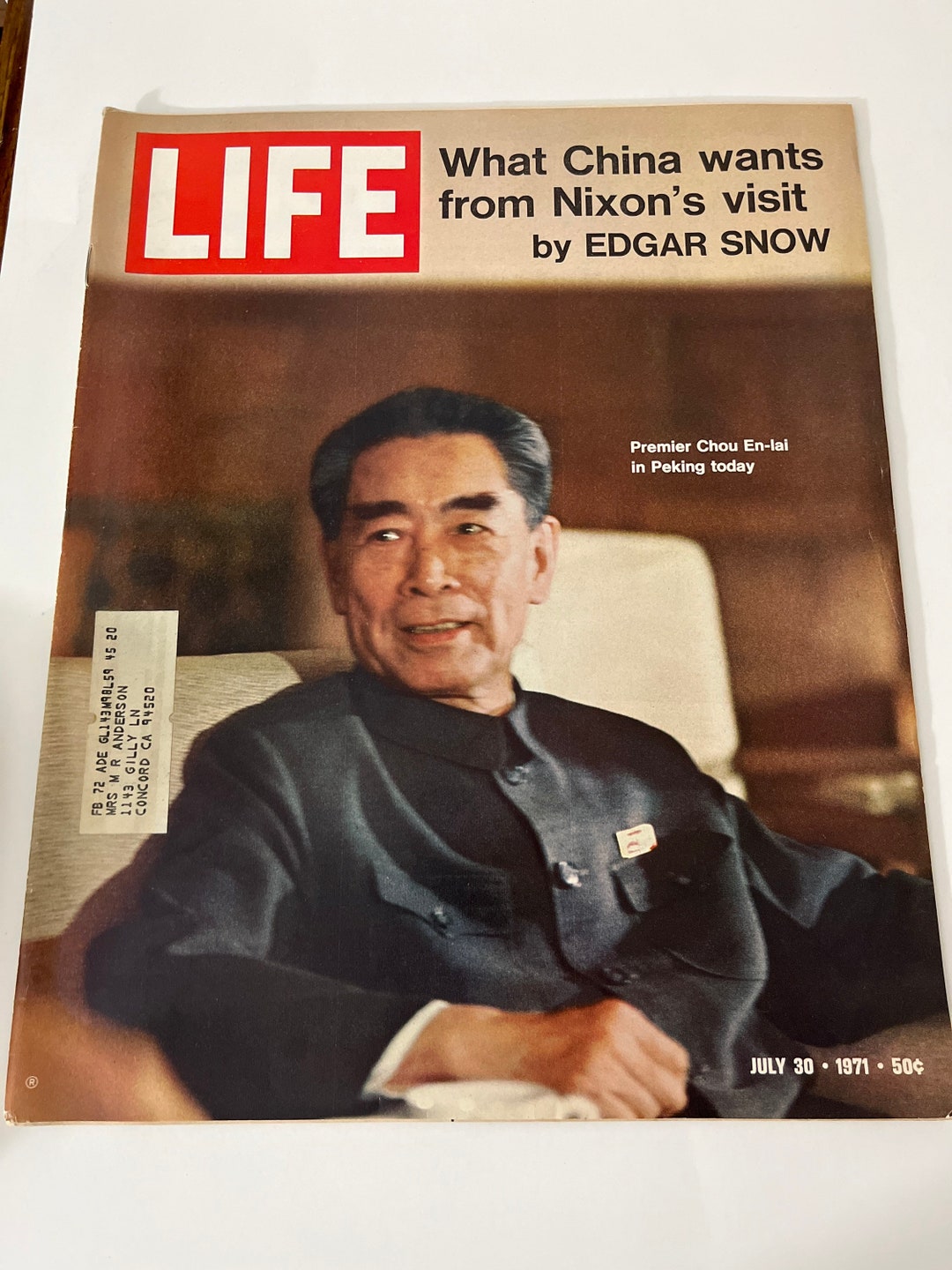 Life July 30, 1971 What China Wants From Nixon’s Visit - Etsy