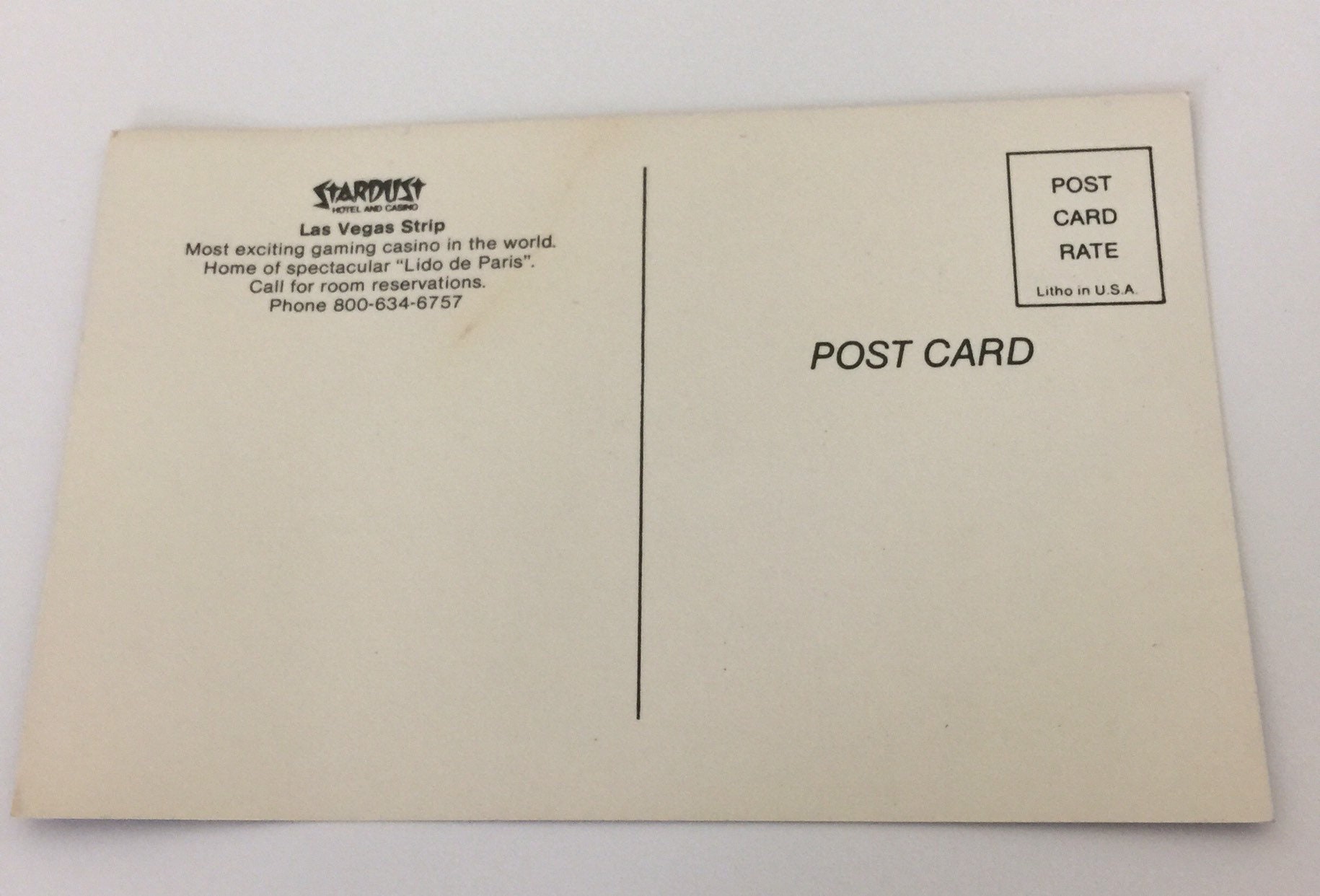 Vintage Postcard of the Stardust Hotel Las Vegas - Etsy