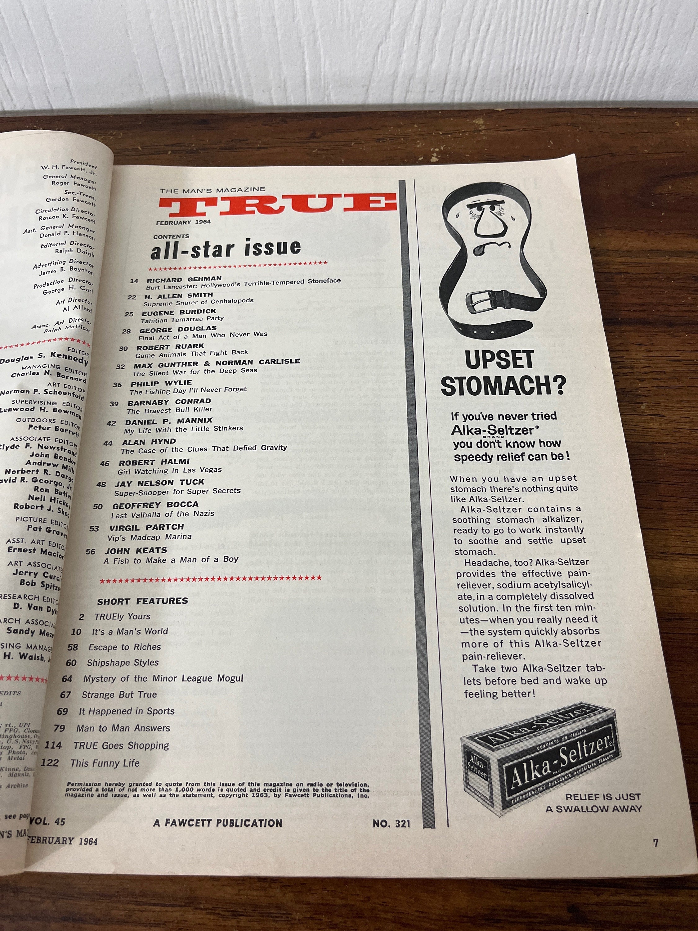 TRUE the Man's Magazine February 1964 All-star Issue - Etsy