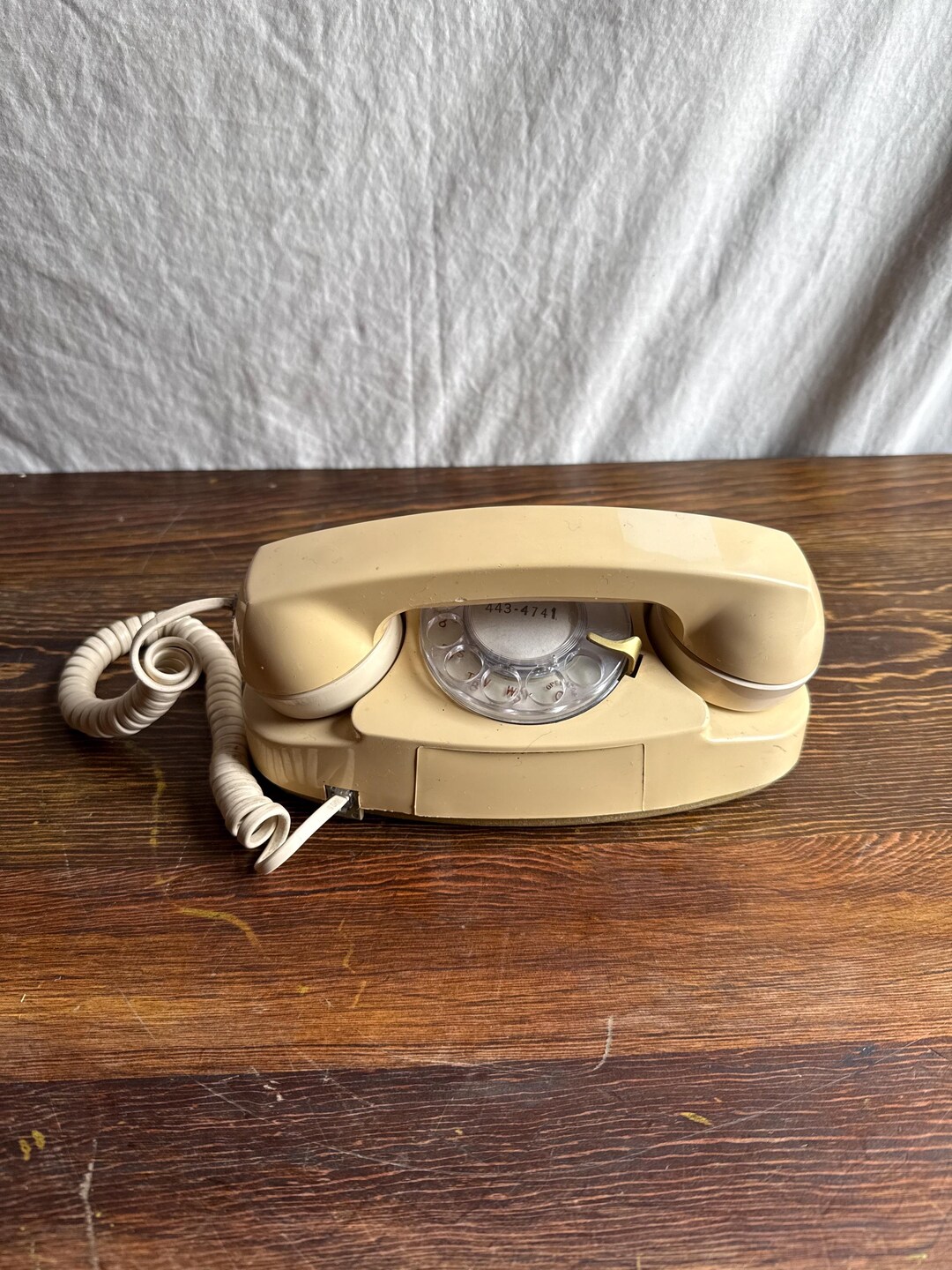 Vintage 1970s Bell Systems Princess Rotary Phone Western Electric 702BM ...