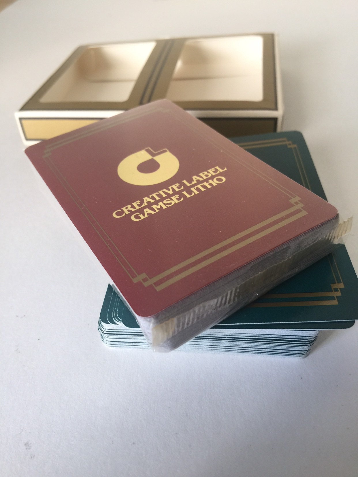 Gemaco Bridge Playing Cards Creative Label Gamee Litho - Etsy México