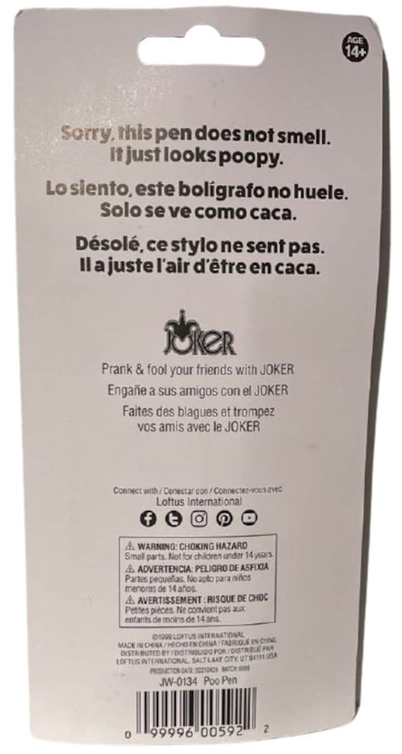 Vintage POO PEN Poop Turd Crap Fake Gross Joke Office Prank - Etsy