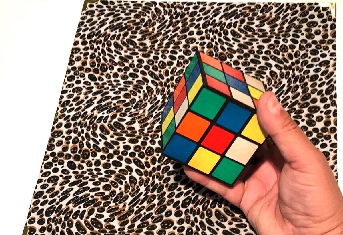 Vintage DROP CHANGE CUBE Board Instant Set Solve Rubik's Puzzle Stage ...