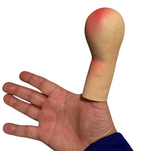 Deluxe LATEX JUMBO THUMB Rubber Giant Funny Prop Magic Trick Fake Clown ...
