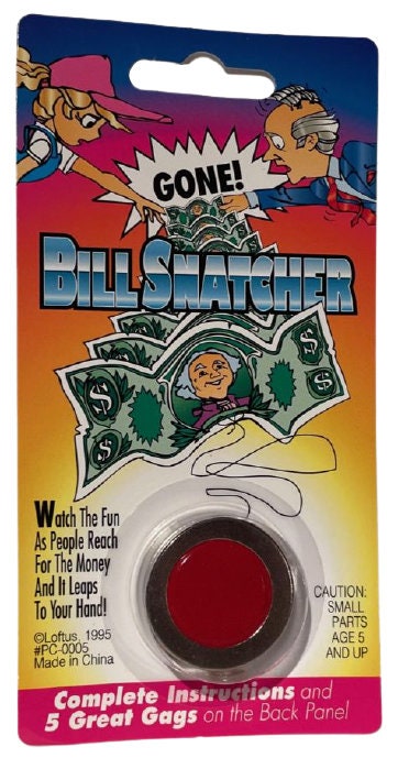 Vintage Metal DOLLAR BILL SNATCHER Money Magic Trick Gag Joke Prank ...